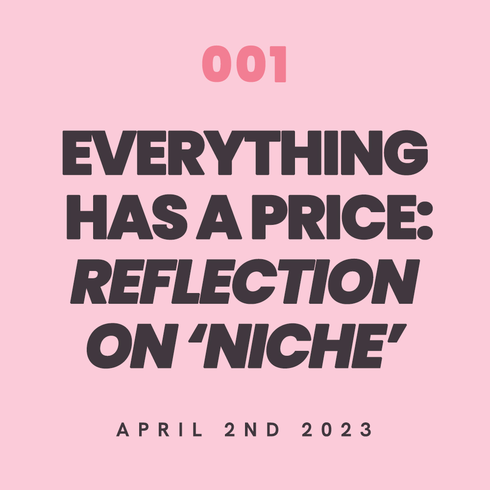 001 • Everything Has A Price: Reflection on 'Niche' • ScentAdvice